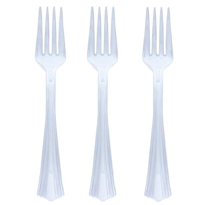 4" Clear Mini Plastic Forks - Elegant, Durable, and Perfect for Parties ...