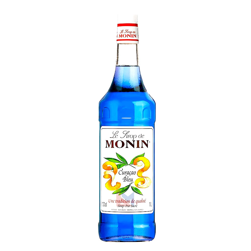Monin Blue Curacao Syrup 1 L, Blue Curacao Syrup, Wholesale — Bulk Mart