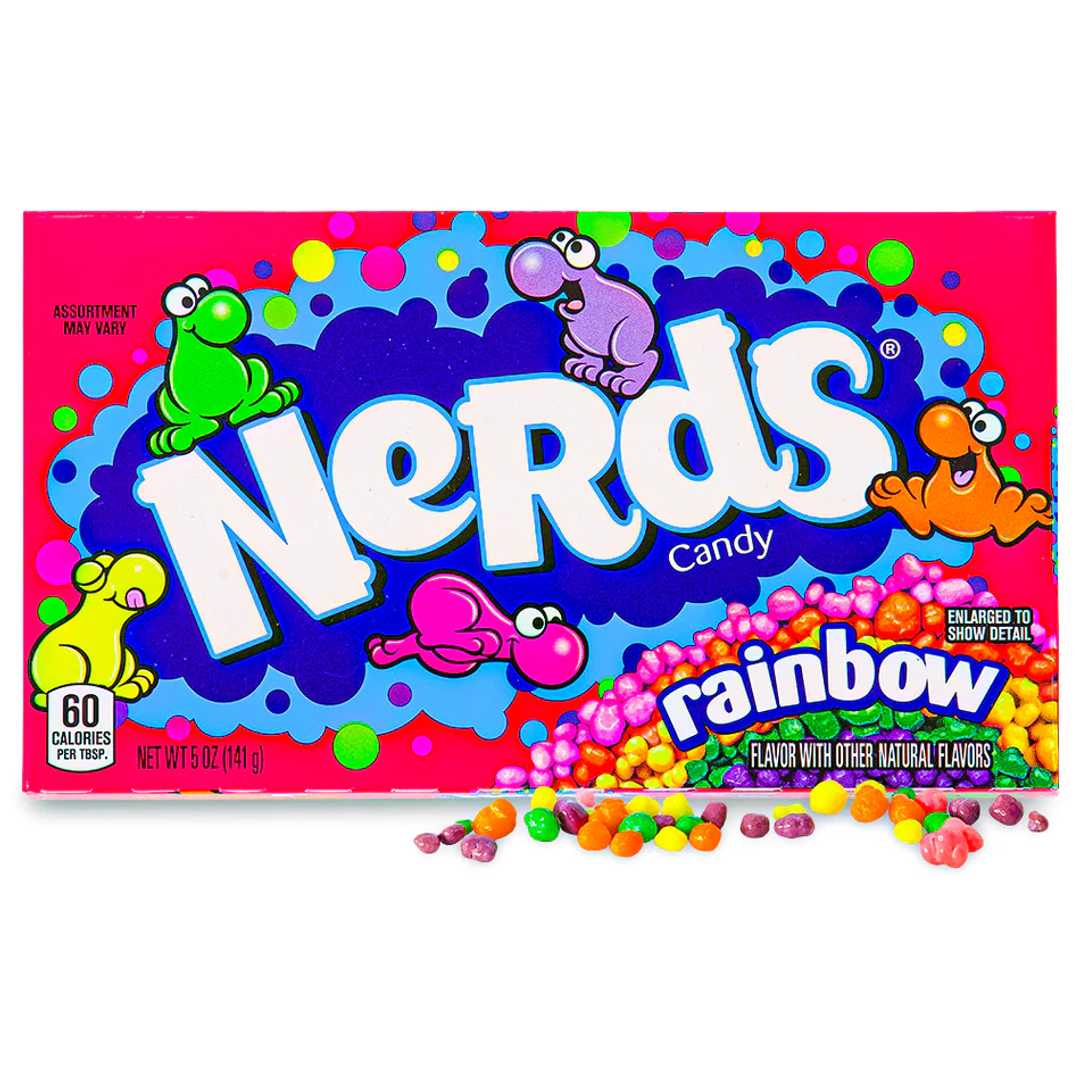 Nerds Gummy Clusters Rainbow Theatre Box 5 Oz - 12 x 141g, Candy Boxes ...