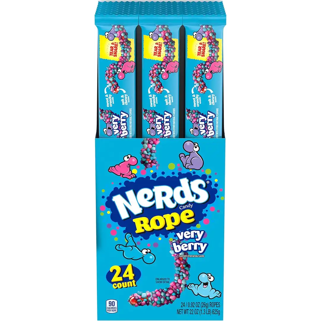 Nerds Rope Very Berry Candy 24x26g, Wholesale Candy Store Canada & US ...