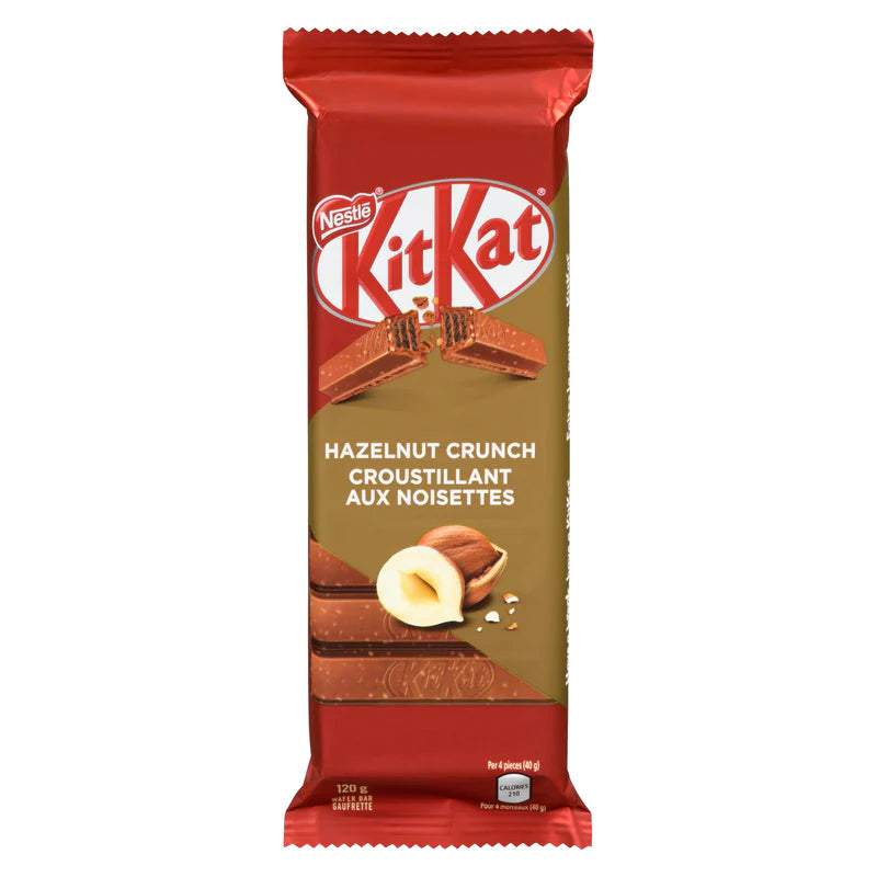 Nestle - KitKat Hazelnut Crunch Wafer Bar - 6 x 99g, Bulk Mart