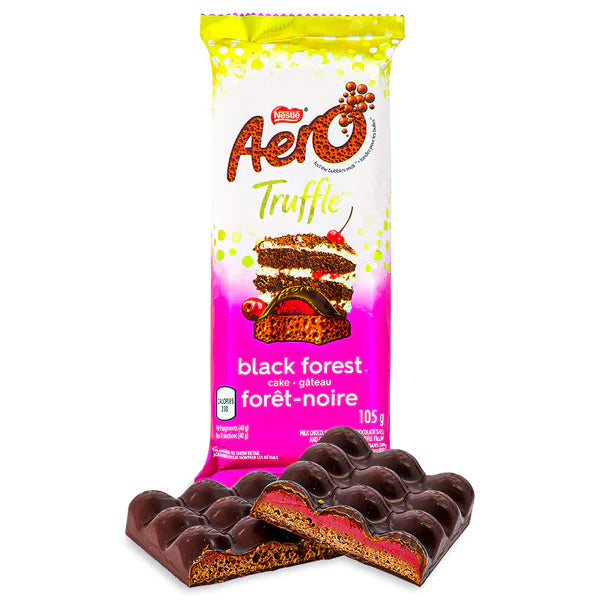 Nestle Aero Truffle Black Forest Cake Dark Chocolate Bar 6 x 105g, Bulk ...