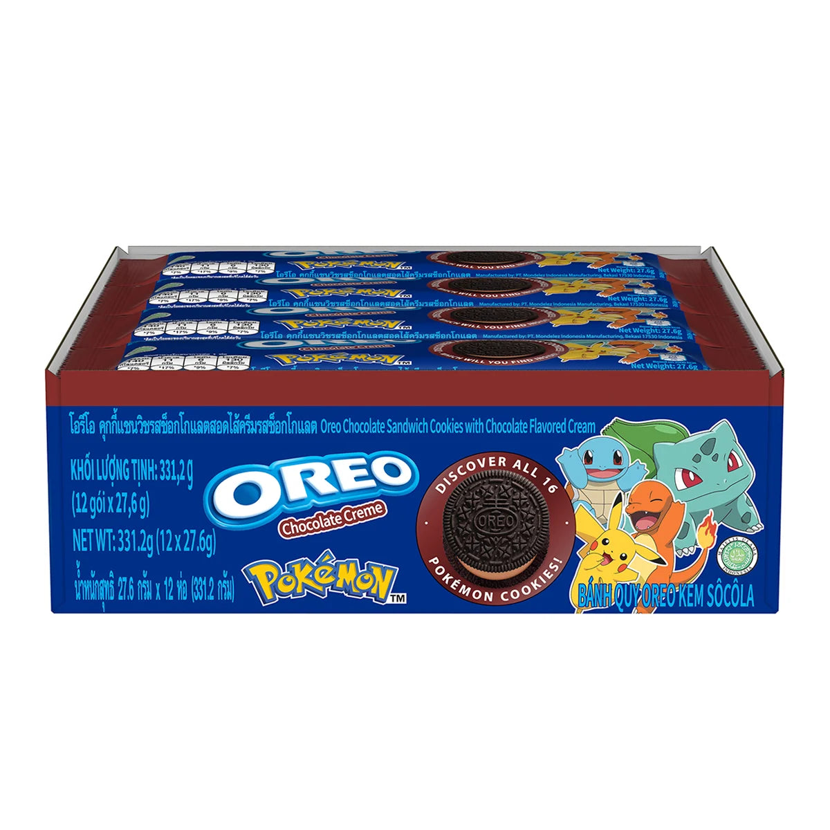 Oreo Chocolate Cream Pokemon Cookies 12 x 27.6g, Wholesale Cookies at ...