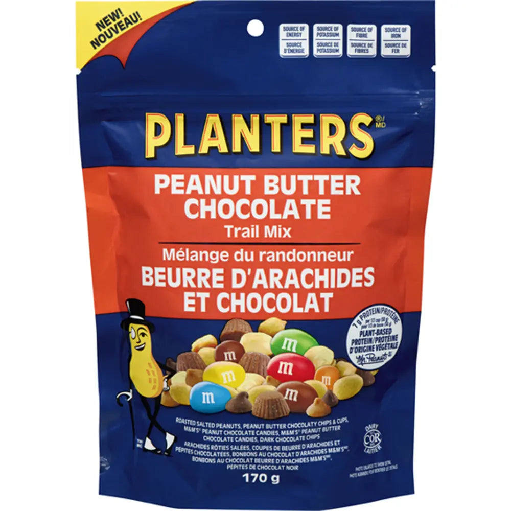 Planters Peanut Butter Chocolate Trail Mix 8 x 170g, Vending Supplies ...