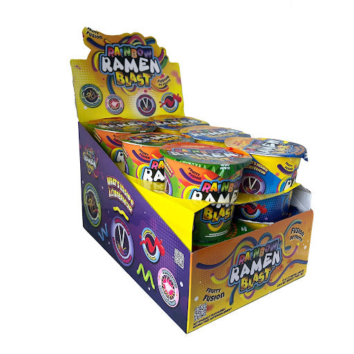 Rainbow Ramen Blast Gummy Noodles Candy Fruity Fusion 12 x 53g — Bulk Mart