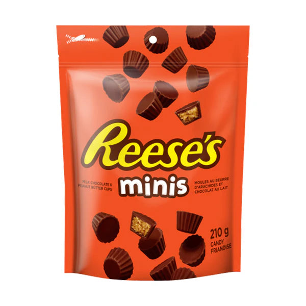 Reese Minis Milk Chocolate Peanut Butter Cups Candy 3 x 210g — Bulk Mart