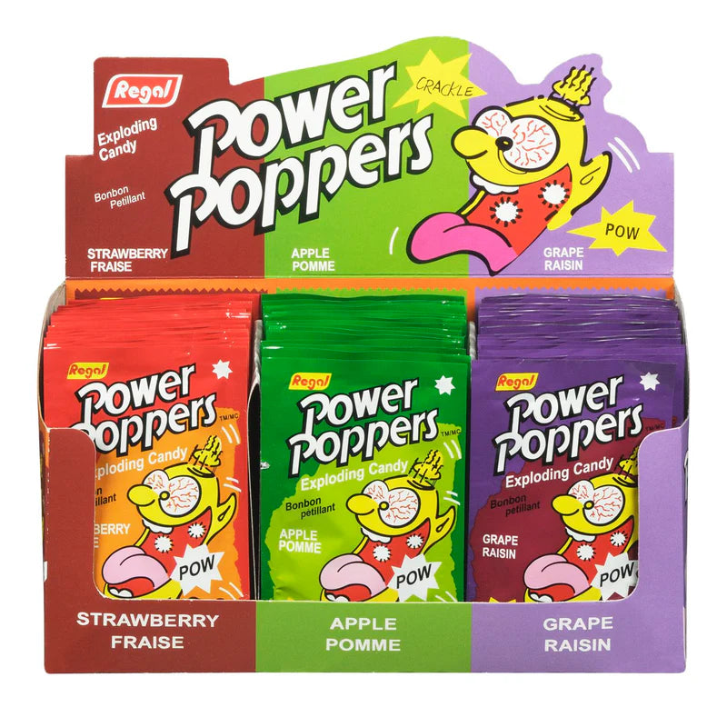 Regal Power Poppers Exploding Candy 48 x 5.5g, Bulk Candy For Gift ...