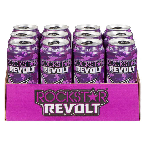 Rockstar Revolt Killer Grape 12 x 473 ml, Sports & Energy Drink — Bulk Mart
