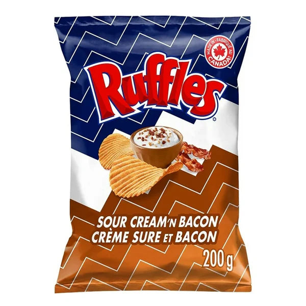 Ruffles Regular Original Potato Chips 12x200g, Bulk Snack Supplier ...