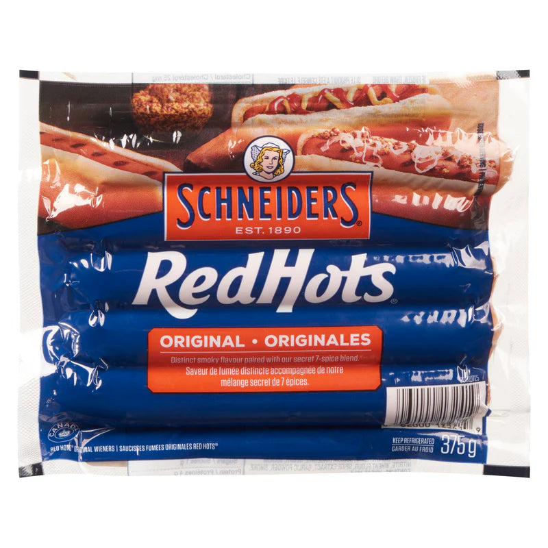 Schneiders Red Hots Original Wieners - 375g — Bulk Mart