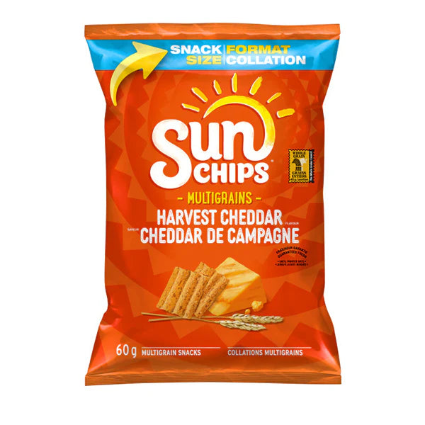 Sun Chips Harvest Cheddar 100% Whole Grain Vending Machine Snacks 32 x ...