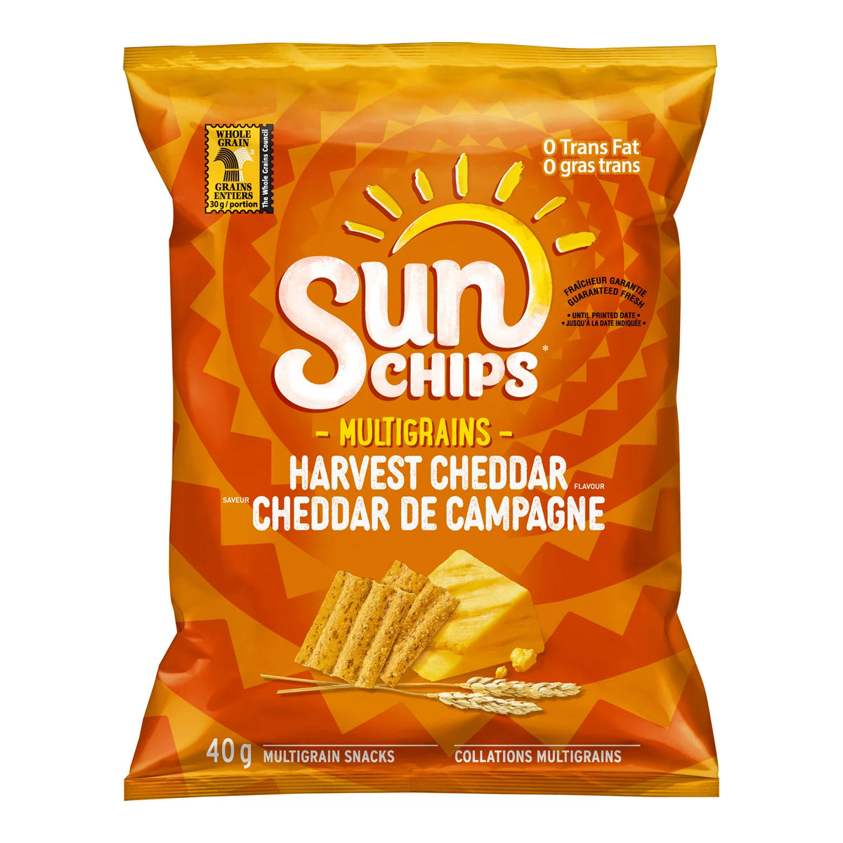 Sun Chips Harvest Cheddar 100% Whole Grain Vending Machine Snacks 40 x ...