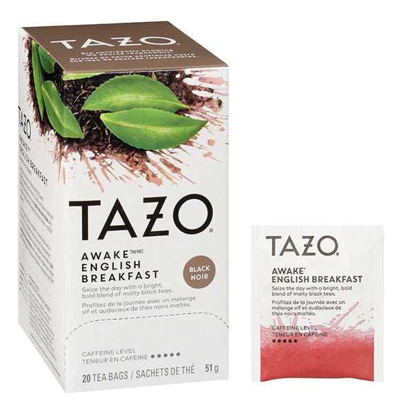 Tazo Awake English Breakfast Black Tea - 6 x 20 Ct — Bulk Mart