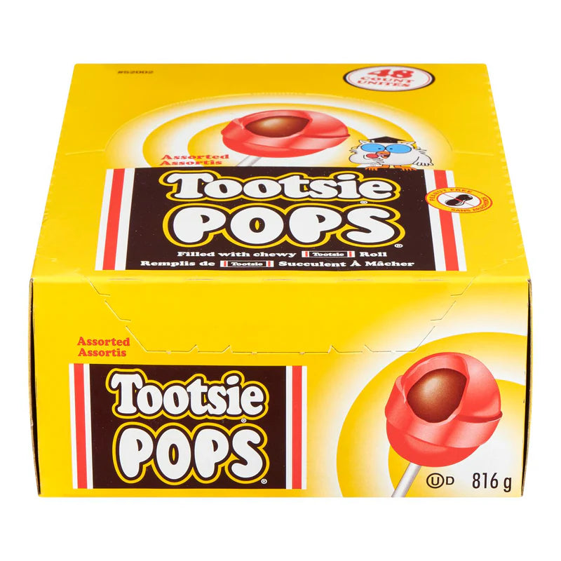 Tootsie Roll Pops Assorted Lollipops 48 x 816g - 12 Boxes, Wholesale ...