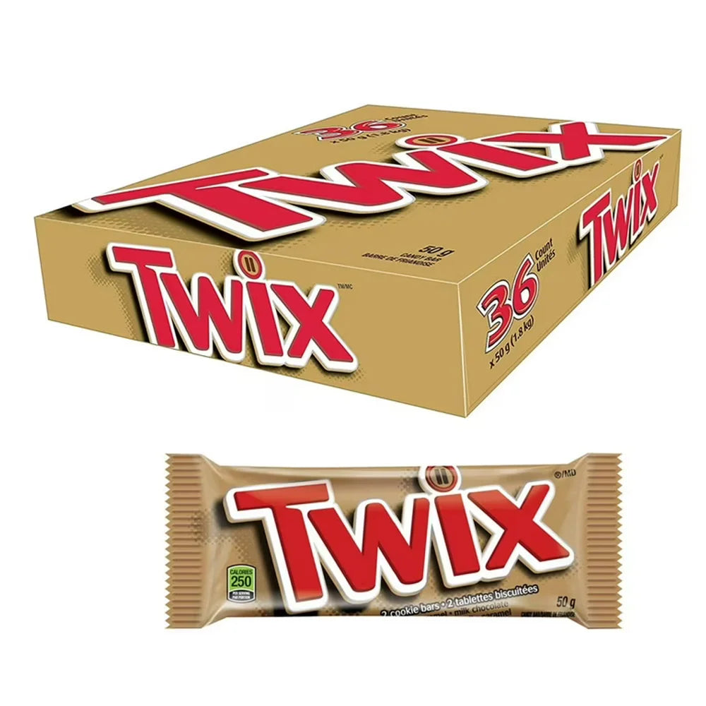 Twix Chocolate Bar 36 x 50g, Wholesale Snacks Supplier Near Me — Bulk Mart