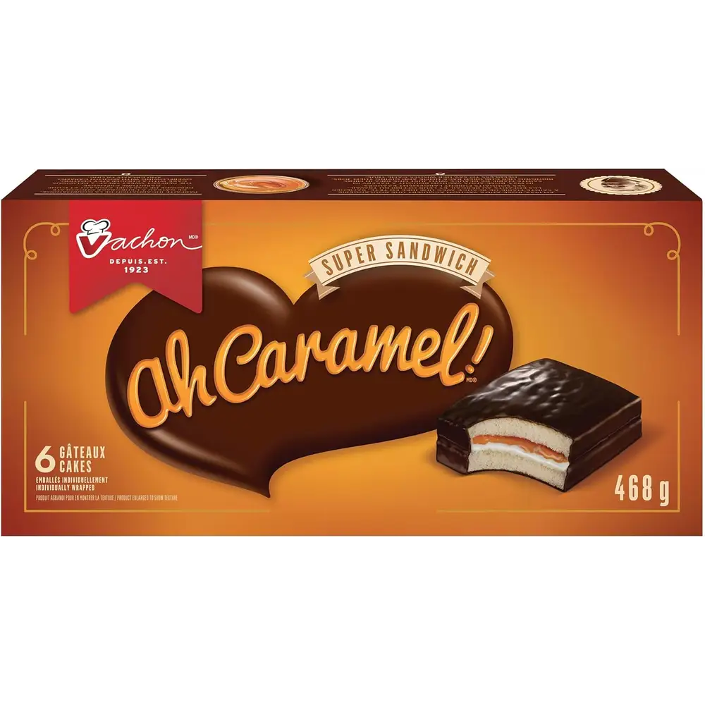 Vachon Ah Caramel Cakes With Caramel & Creamy Filling, Chocolatey ...