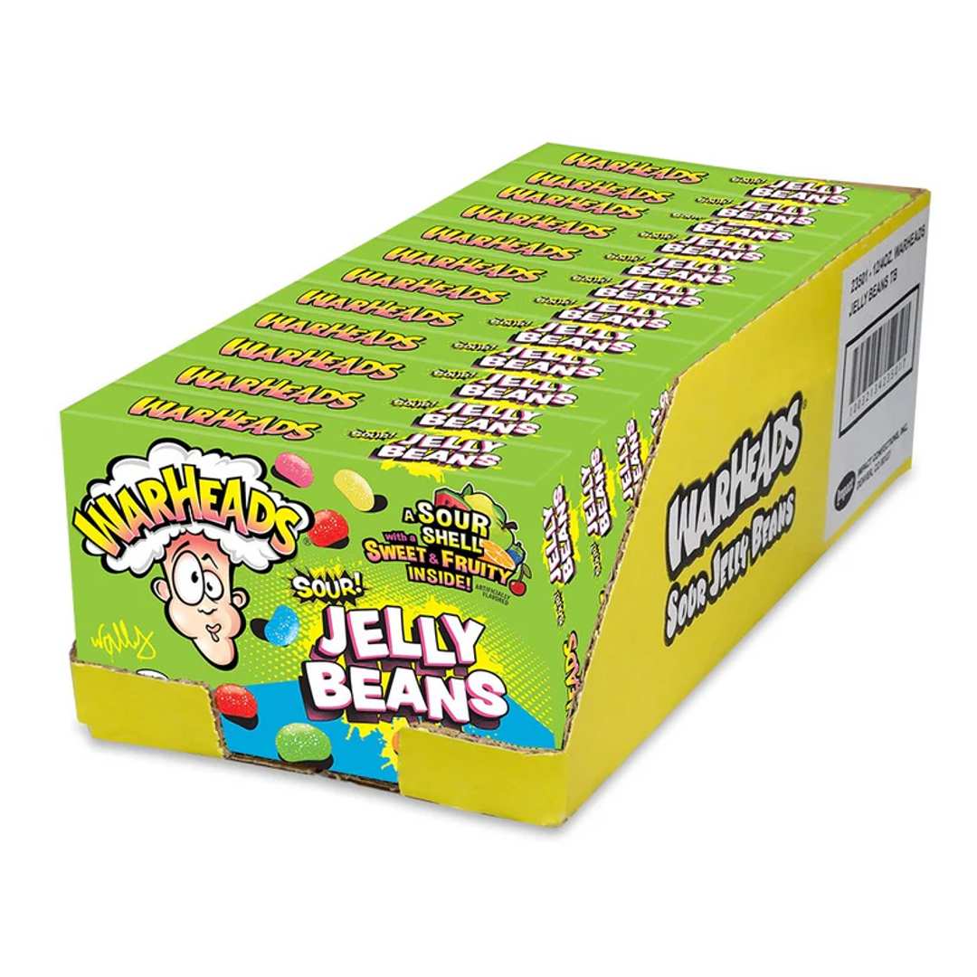 Warheads Sour Jelly Beans Theatre Box 4 Oz - 12 x 113g, Bulk Mart