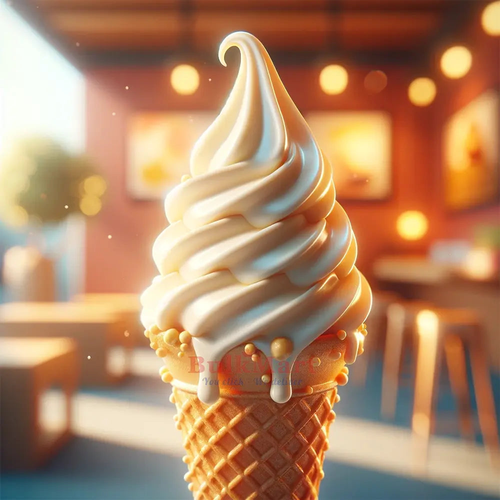 White Chocolate Cone Dip Topping 5 x 1 L, Crunchy Topping — Bulk Mart