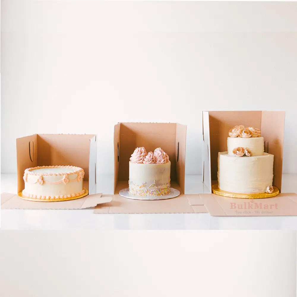 Tall Adjustable Height Cake Box 18x18x12 Inch, Flex Bakery Box 25 Qty ...