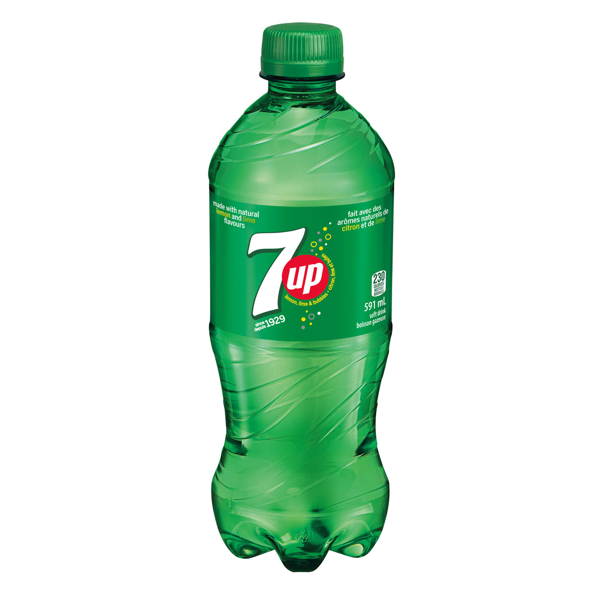 7Up Regular Soda 24x591 ml, 7-Up Soft Drink Bottle Bulk Mart Canada