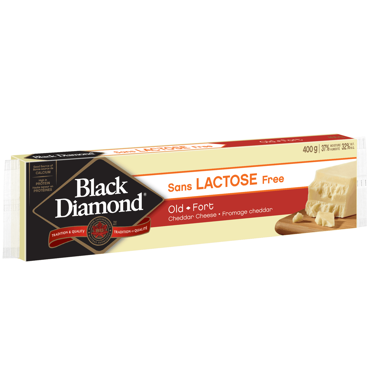 Lactose Free White Old Cheddar 400g Black Diamond Non Dairy Cheese ...