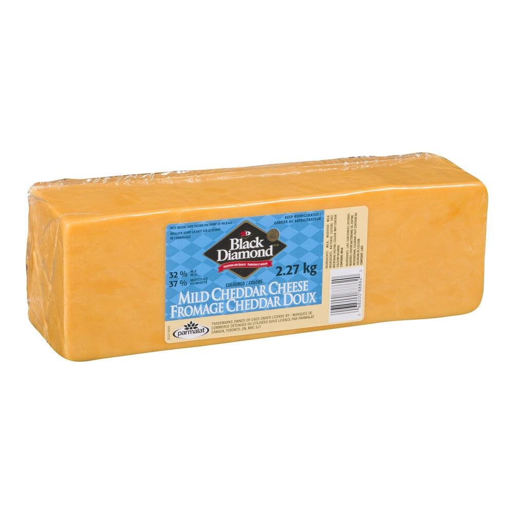 Mild Cheddar Cheese 2.27Kg Black Diamond Light Cheddar Cheese — Bulk Mart