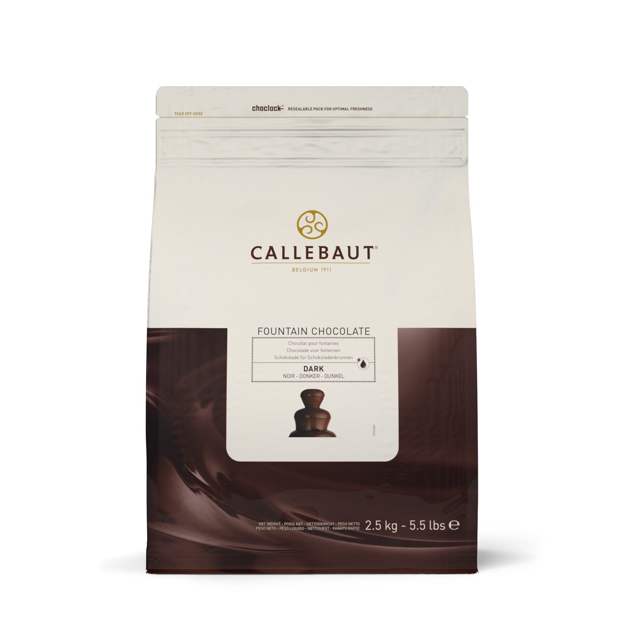 Callebaut - Fountain Dark Chocolate Callets - 2.5 Kg - Bulk Mart