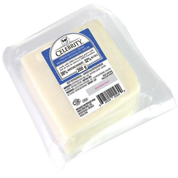 Goat Cheddar 200g Celebrity Goat's Milk Cheddar In Stock — Bulk Mart