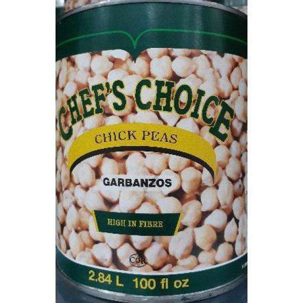 Chickpeas 100 Oz Chef's Choice Canned Chickpeas Near Me — Bulk Mart