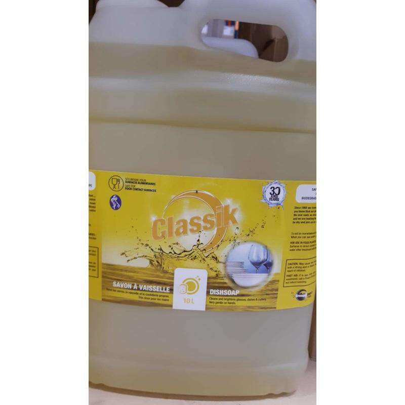 Dishwashing Yellow Dish Soap, Classik Yellow Dish Detergent 10 L — Bulk ...