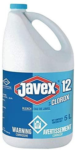 Bleach concentrate, Clorox Javex 12 Commercial Liquid Bleach 5 L — Bulk ...