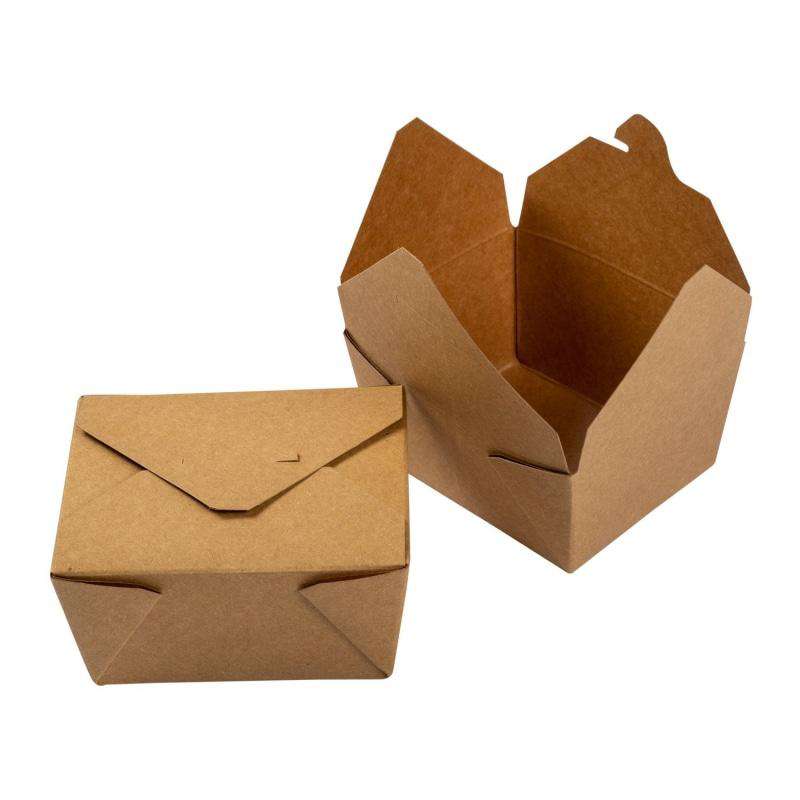 Compostable #3 Kraft Paper Food Container 8.5x6.25x2.5 Inch 200 Qty ...