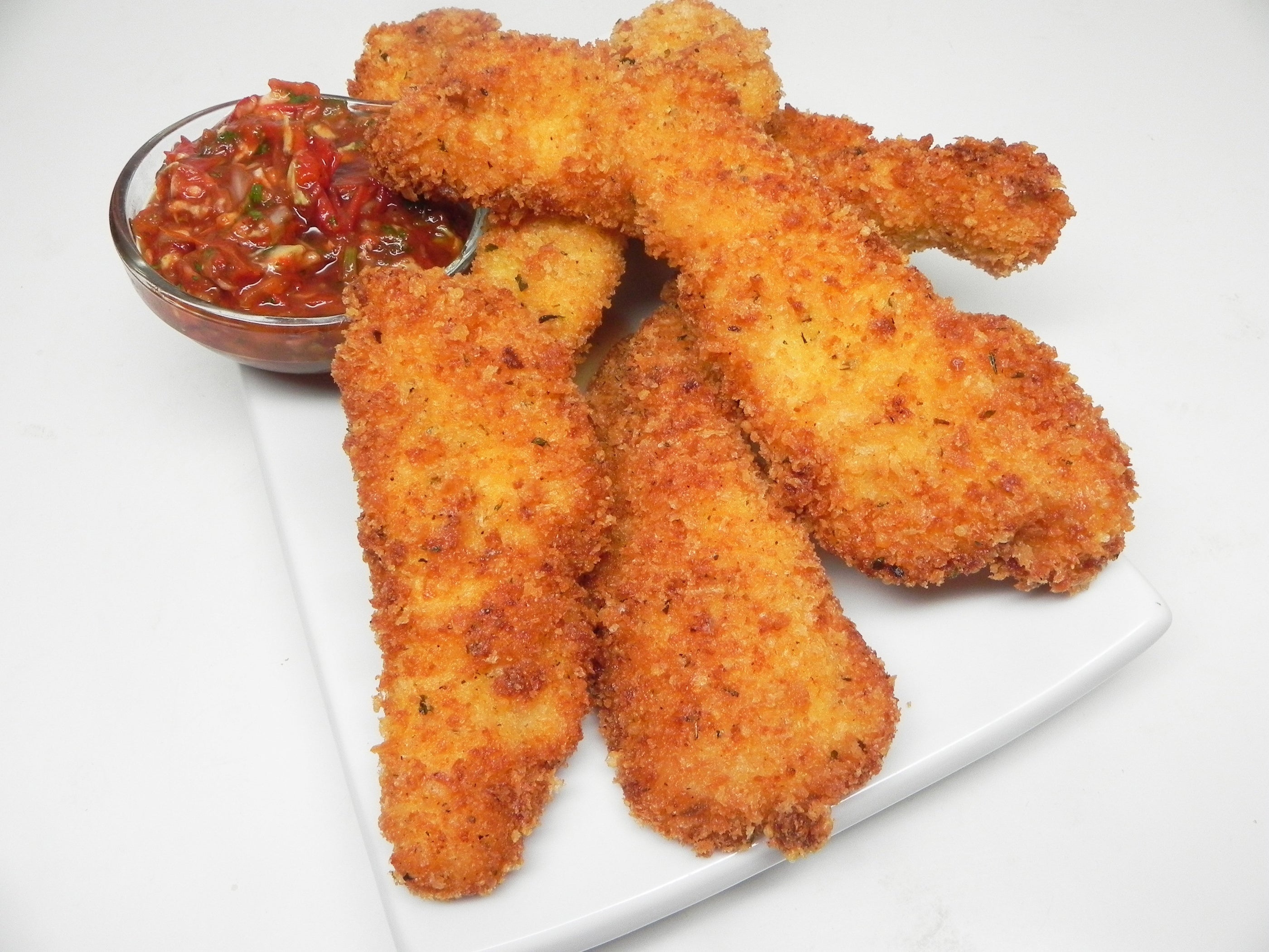 Fully Cooked Breaded Chicken Strips 2x2kg Golden Maple #93325 — Bulk Mart