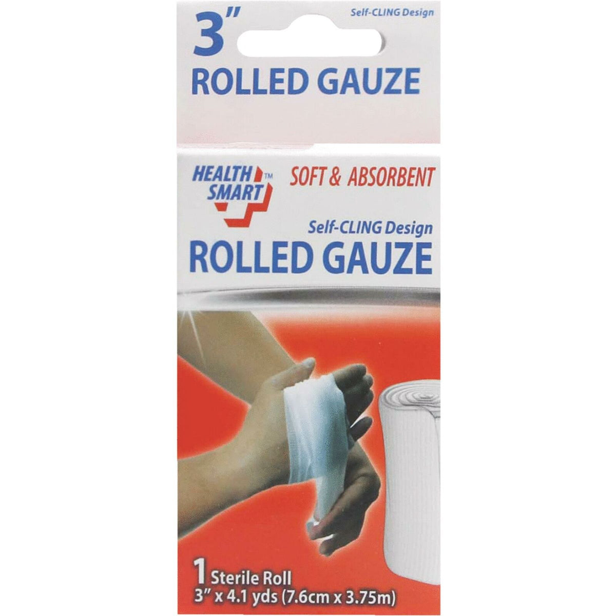 Health & Smart 3 Inch x 4.1 Yards Sterile Rolled Gauze Each, Available ...