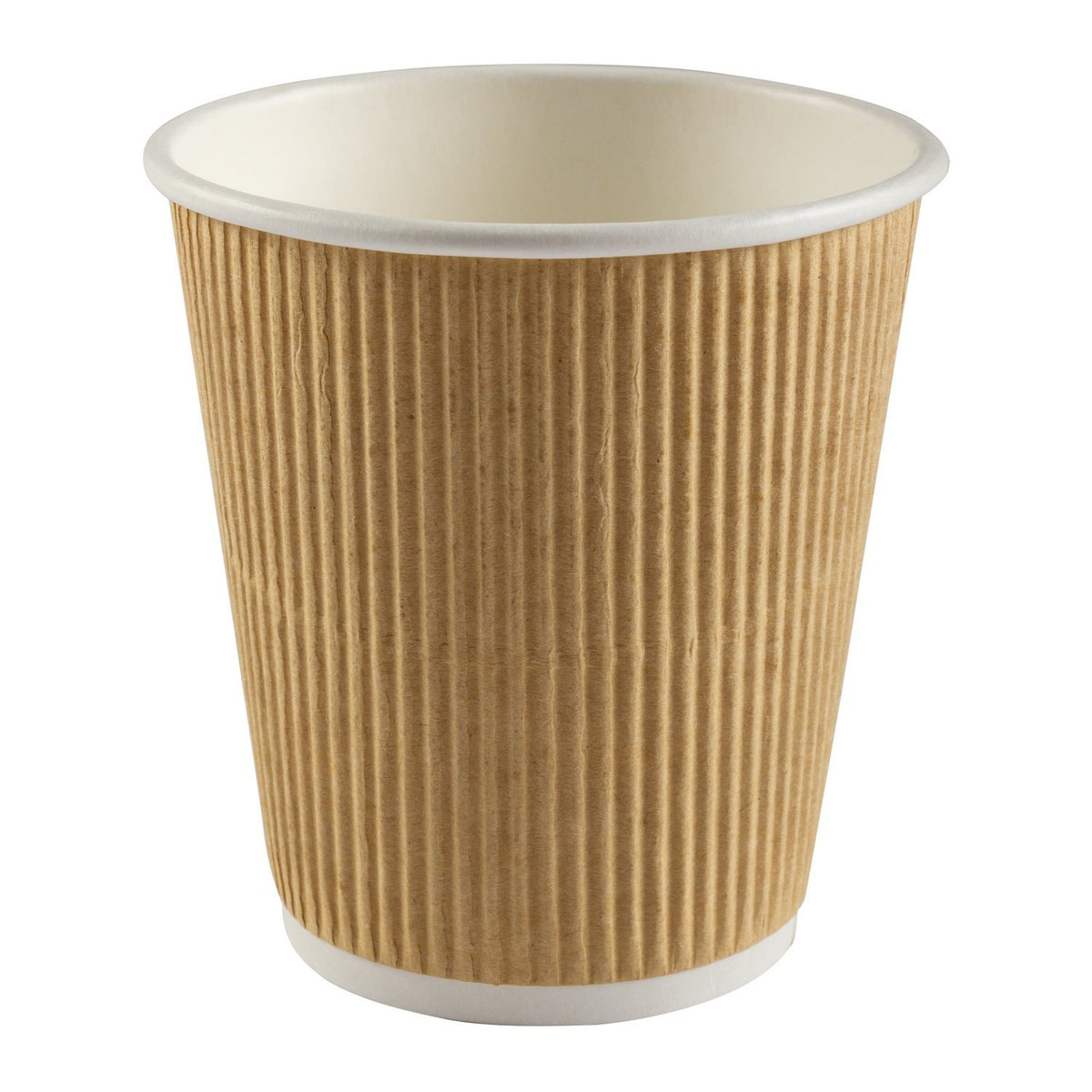 Kraft Ripple Hot Paper Cup Natural Color 10 Oz, 25 Qty — Bulk Mart