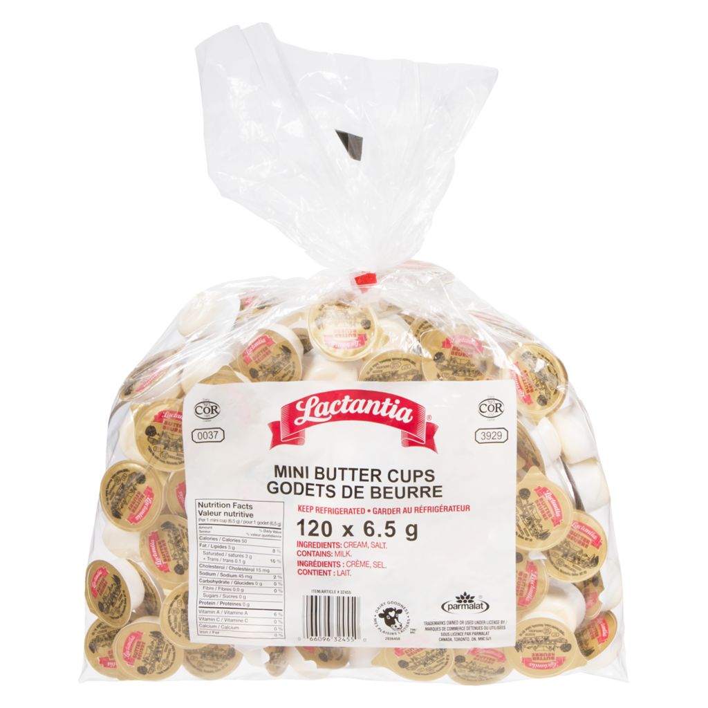 Salted Butter Cups 480x6.5g Lactantia Small Salted Butter Portions ...