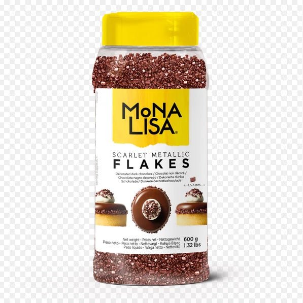 Mona Lisa - Scarlet Metallic Shimmer Flakes - Wholesale Baking Canada ...