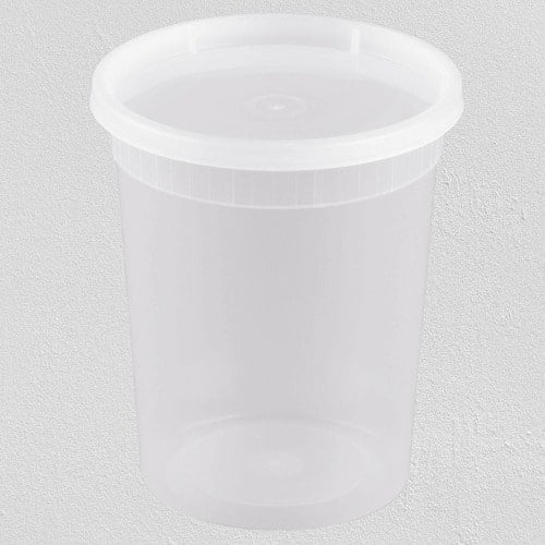 Clear 32 Oz Microwavable Deli Container S32 Combo 24 Qty, Bulk Mart