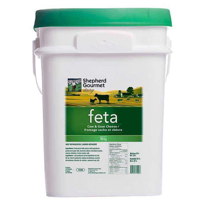 Cow And Goat Feta Cheese 10kg Shepherd Gourmet Cheese Supplier — Bulk Mart
