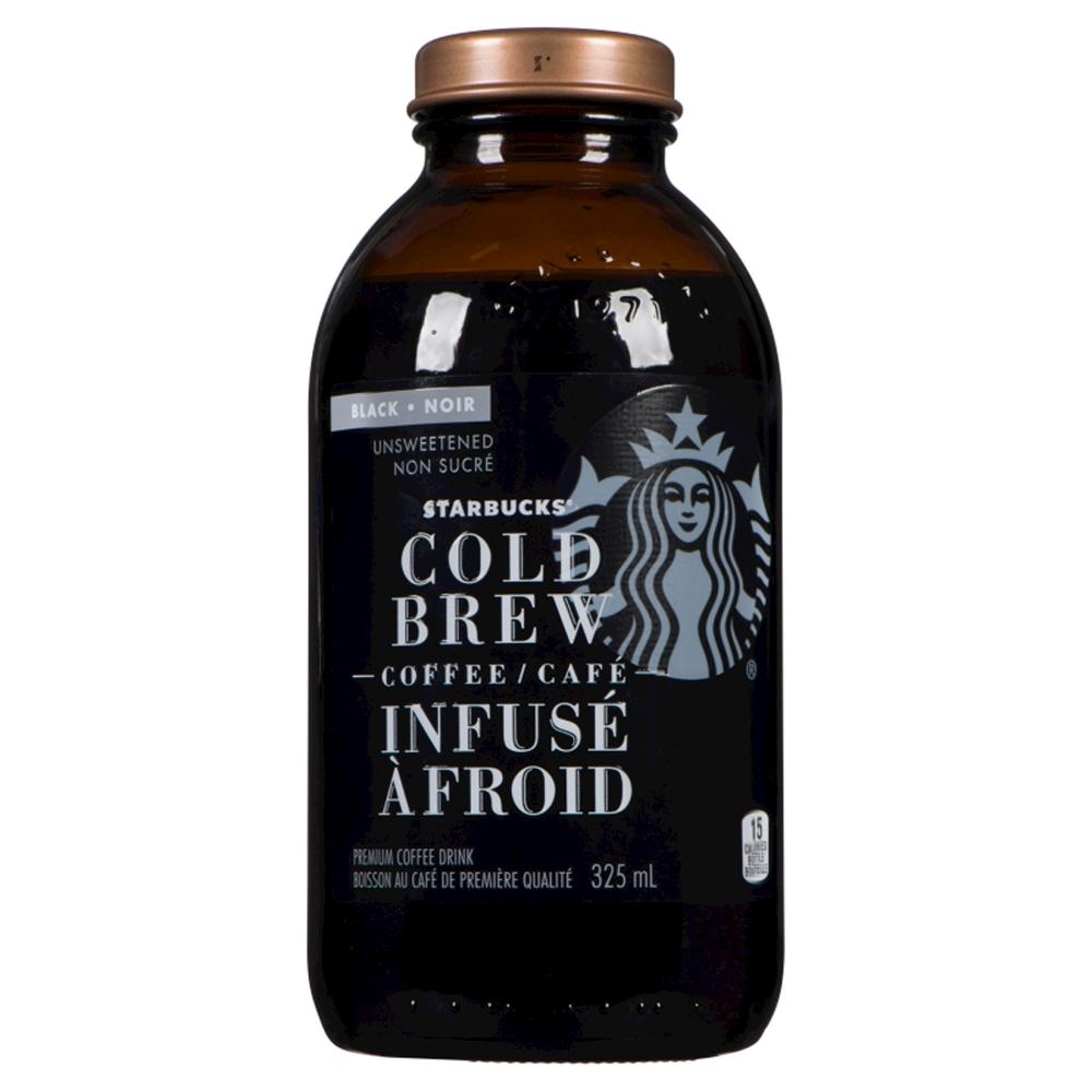 Starbucks - Cold Brew Black Unsweetened Coffee Drink - 12 x 325 ml ...