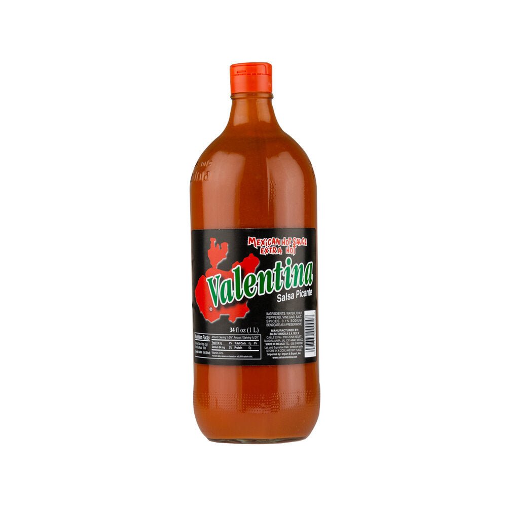Bulk Mexican Extra Hot Sauce Case 12x1L Valentina Chili sauce — Bulk Mart